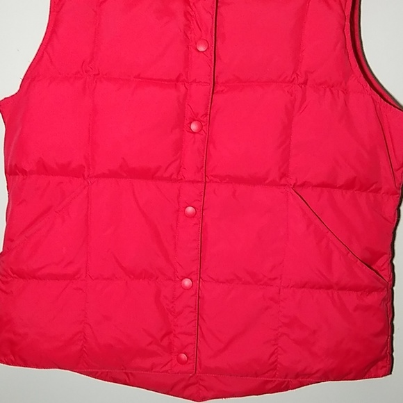Lands' End | Jackets & Coats | Lands End Red Down Vest M 12 Puffer ...